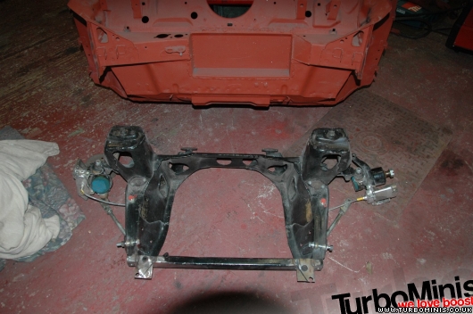 subframe modification to lower the car (tower mod) | TurboMinis